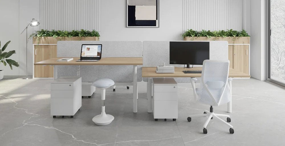 4 Person Cubicle Workstations: Fostering Teamwork in a Shared Space