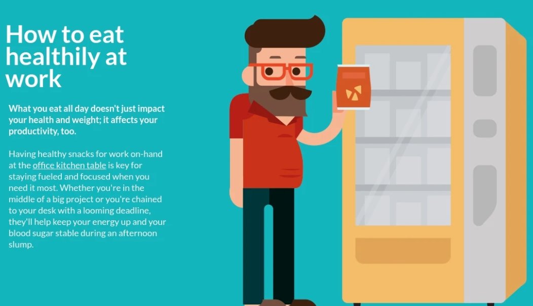 INFOGRAPHIC: How to eat healthily at work