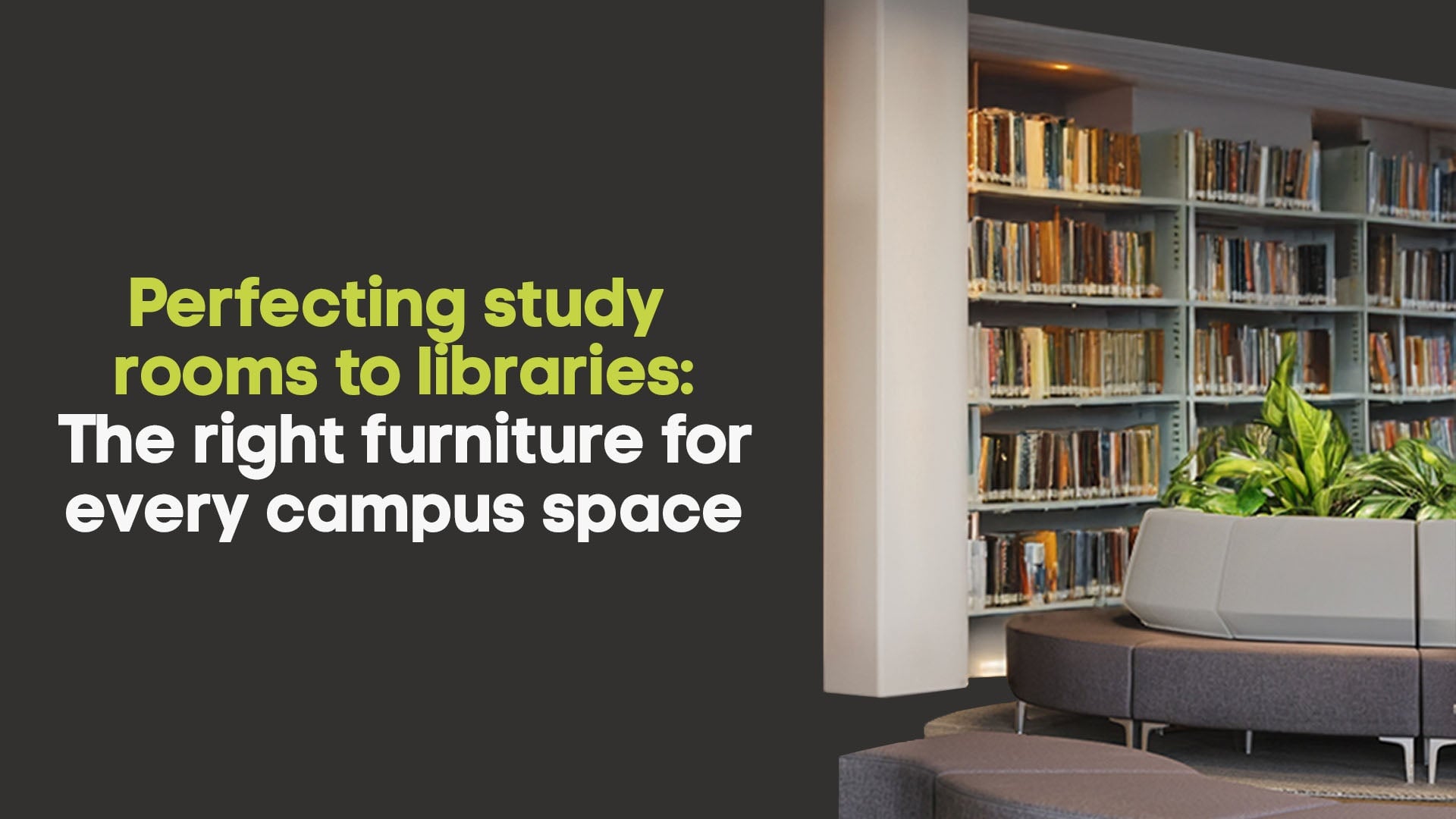 Perfecting study rooms to libraries: the right furniture for every cam