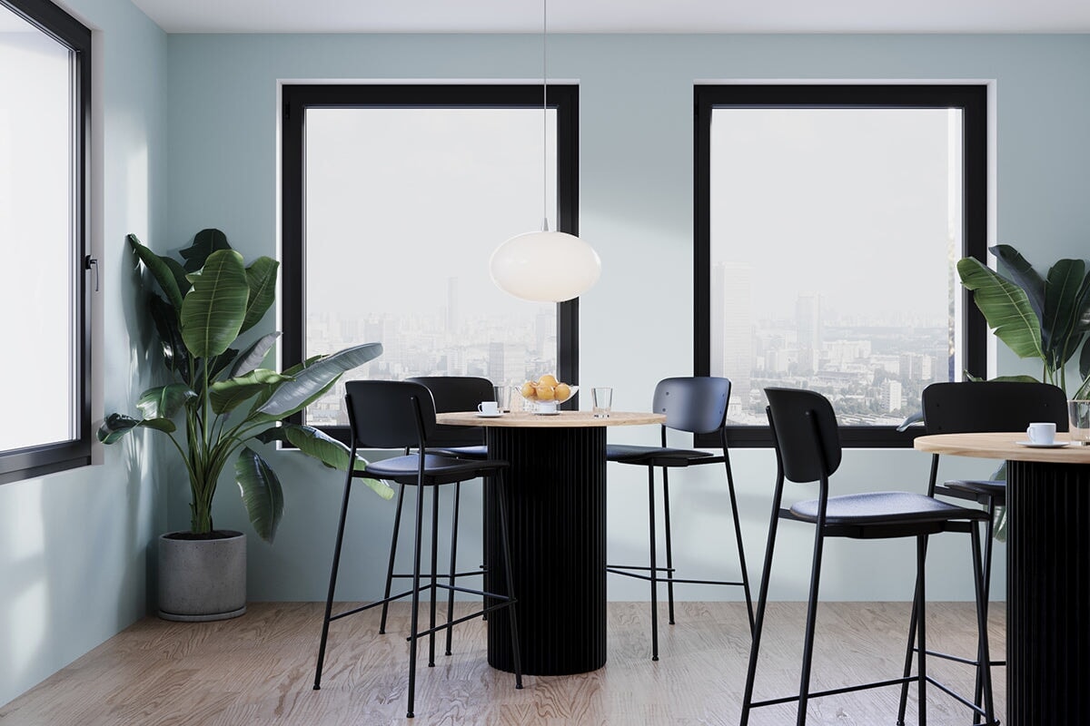 Baobab Circular Base Counter Round Table [700mm] - 400mm white base ...