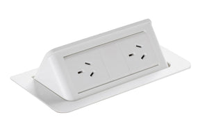 CMS Pop-up Module with 1500mm 3-Pin Lead [White] - 1 Power/2 USB ...