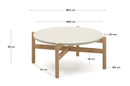 Como Pola Round Coffee Table - 880L x 880W | JasonL Office Furniture ...