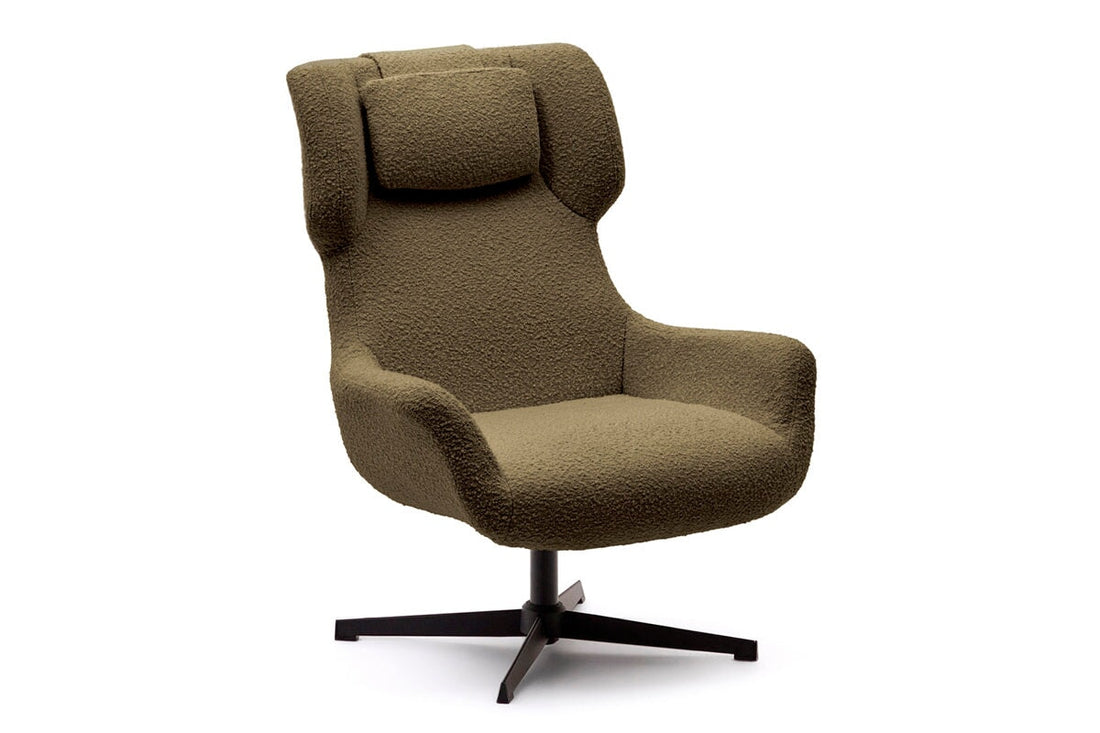Como Zalin Armchair - Shearling Fabric [Shearling Fabric] - green ...