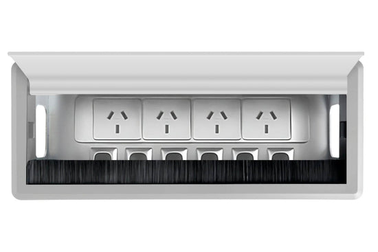 DPG Switch In Desk Power Box - black,4 Power/6 Data | JasonL Office ...