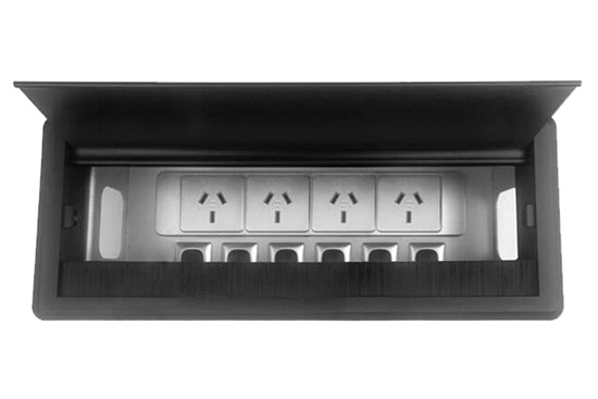 DPG Switch In Desk Power Box - black,4 Power/6 Data | JasonL Office ...