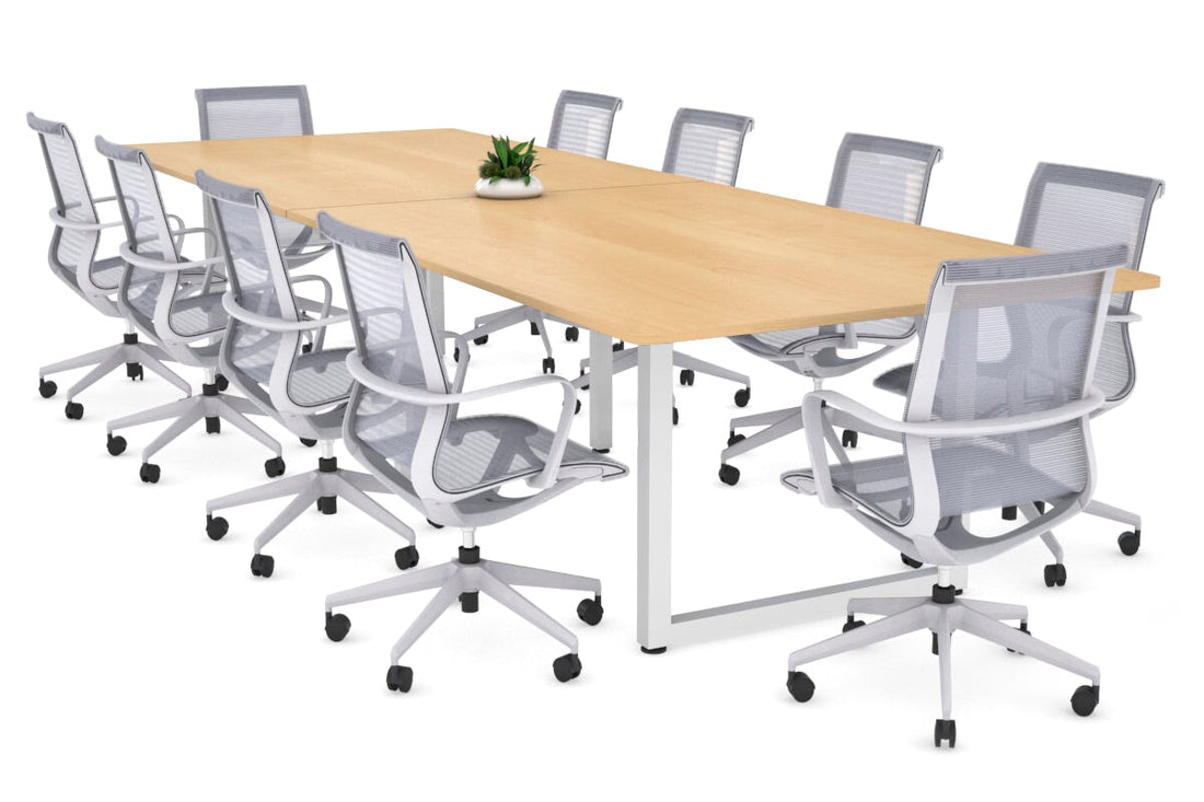 Quadro Loop Legs Modern Boardroom Table - Rounded Corners [3200L x 110 ...