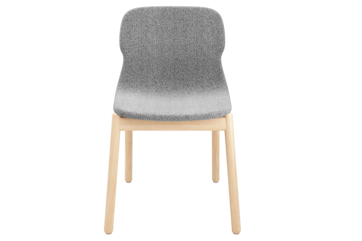 Sammy Fabric Chair - Wooden Base - light grey | JasonL Office Furniture ...