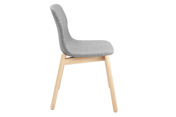 Sammy Fabric Chair - Wooden Base - light grey | JasonL Office Furniture ...