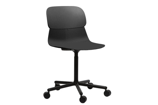 Sammy Plastic Chair - Swivel Base - black | JasonL Office Furniture ...