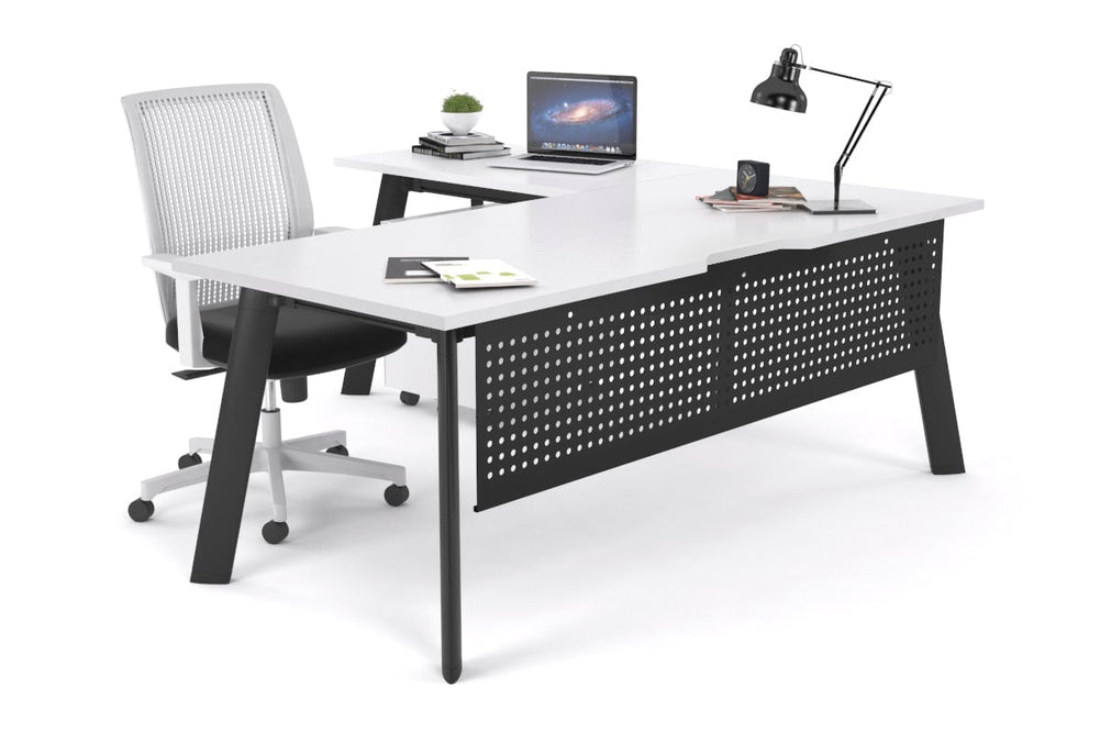 Switch Executive Corner Office Desk [1600L x 1800W with Cable Scallop ...
