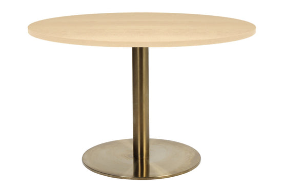 EZ Hospitality Rome Base Round Meeting Table [800 mm] - brass frame ...