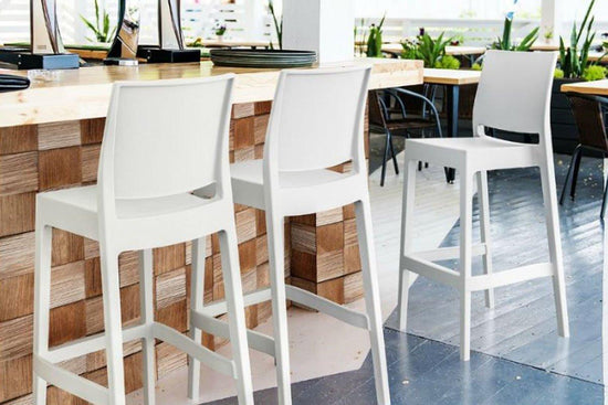 Hospitality Plus Maya Bar Stool - 750mm Seat Height [1080H x 400W ...