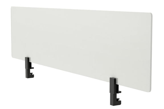 Lean Perspex Screen 400H x 1500W - Black Bracket - red | JasonL Office ...