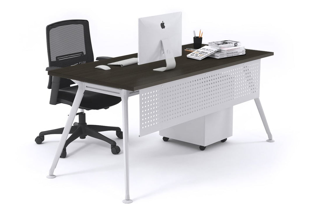 Metal Modesty Panel - white 1000 mm | JasonL Office Furniture Australia