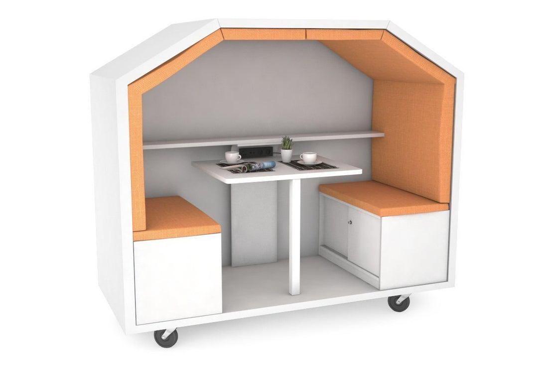 Mobile Meeting Pod - Grey Fabric - Delivered in 3-5 Business Days