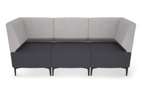 Mondo 3 Seater Corner Lounge - black,light grey | JasonL Office ...