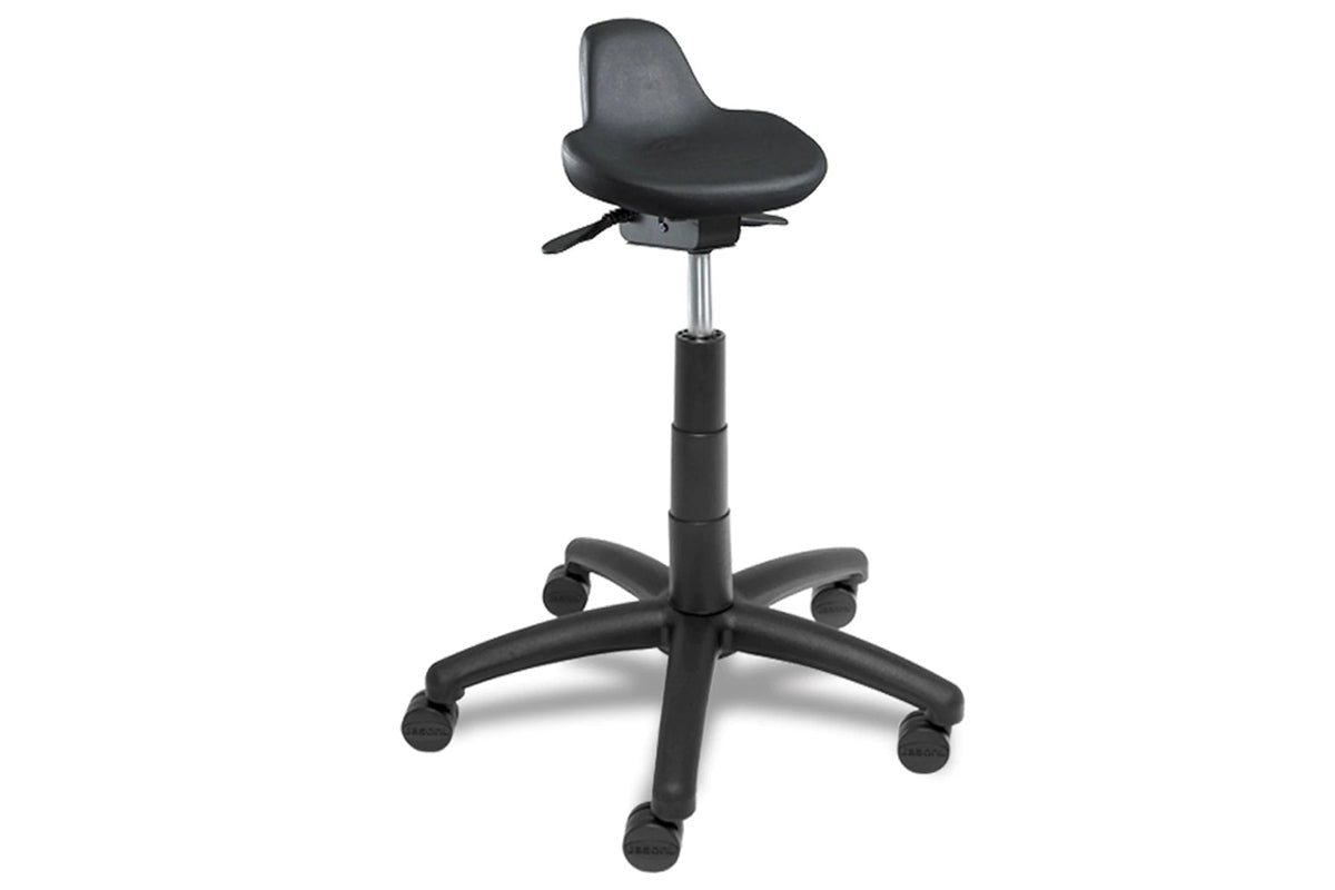 Polypropylene Lip Seat Lab Stool Black Polystool | JasonL