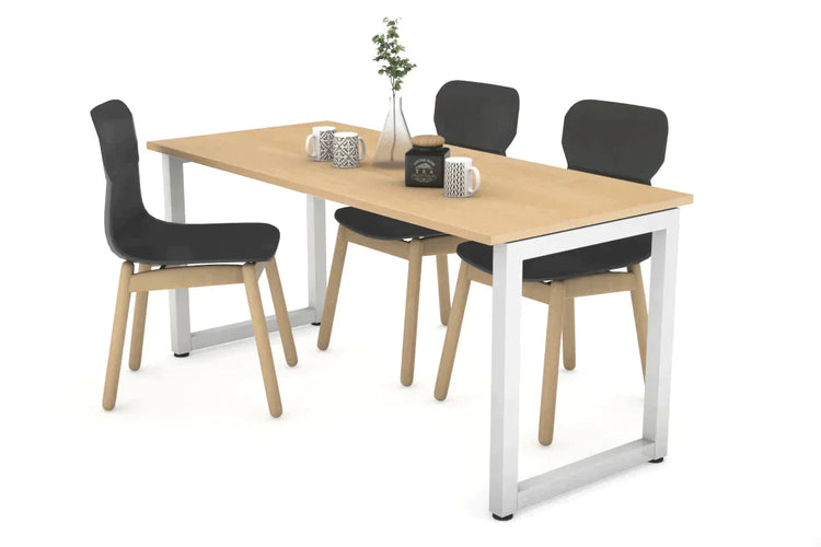 Quadro Loop Legs Table [1200L x 700W] - black leg,white | JasonL Office ...