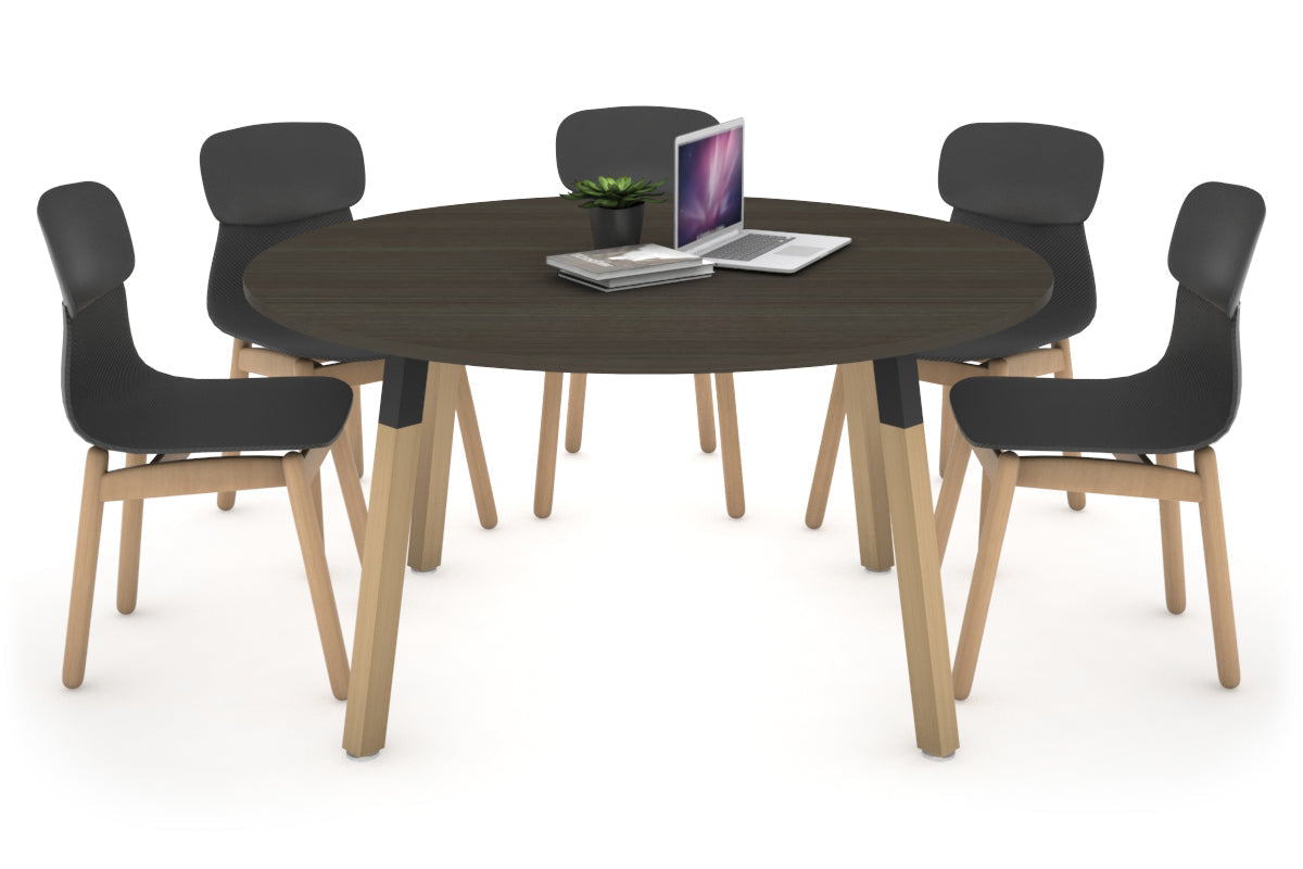 Quadro Wood Legs Round Table [1200 mm] - white bracket,white | JasonL ...