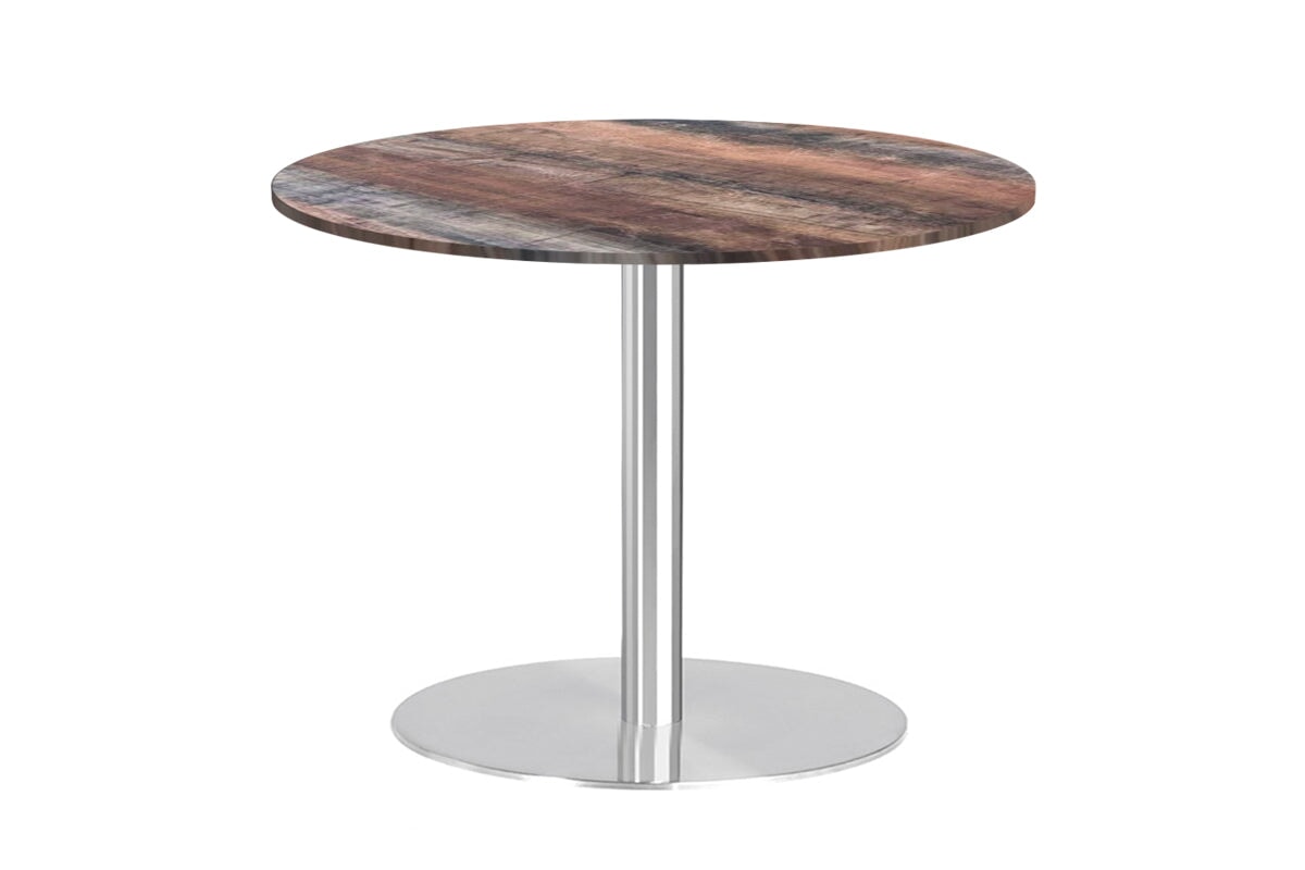 Sapphire Disc Base Round Cafe Table - Stainless Steel Frame [600 MM ...