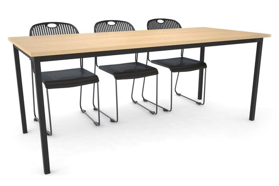 Sonic Steel Black Frame Table [1800L x 800W] - white | JasonL Office ...