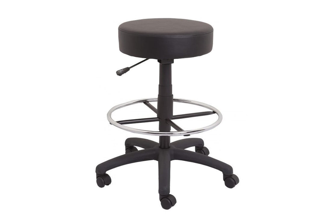Strong Industrial Padded Stool - Black - Premium Design, Affordable Price