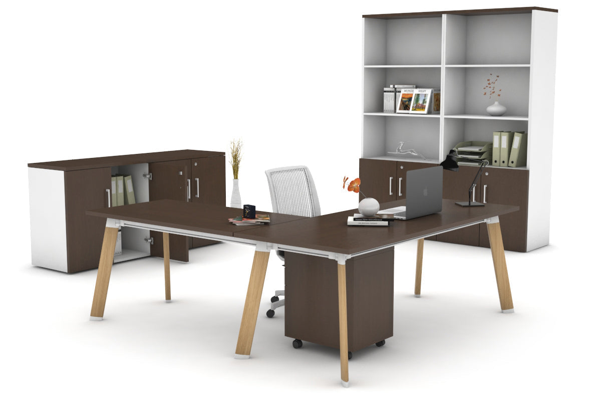 Switch Executive Corner Desk [1800L x 1450W] - black leg,white | JasonL ...