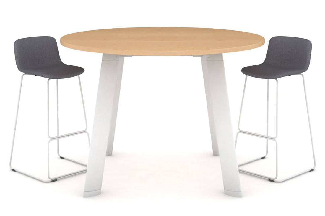 Switch Round Counter Table Frame [1500 mm] - Wood imprint leg,white ...