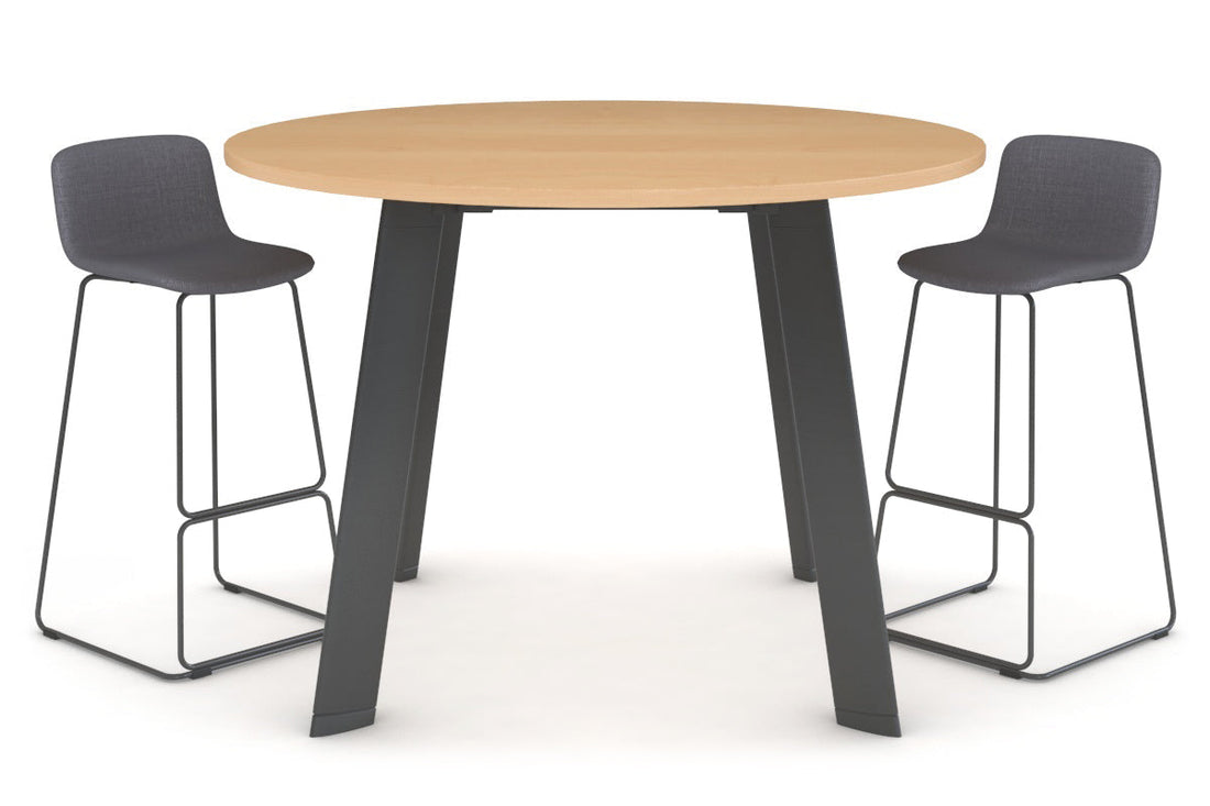 Switch Round Counter Table Frame [1500 mm] - Wood imprint leg,white ...