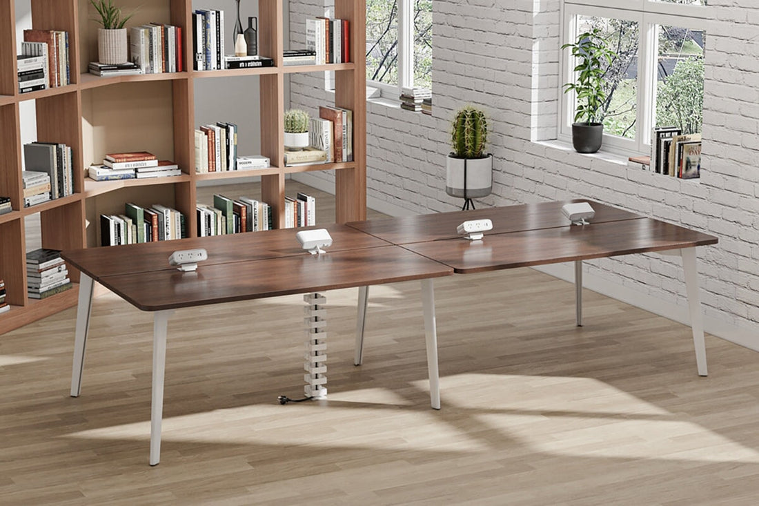 Trione Above-desk Power and Data Module - 2 AC USB Outlets - White ...