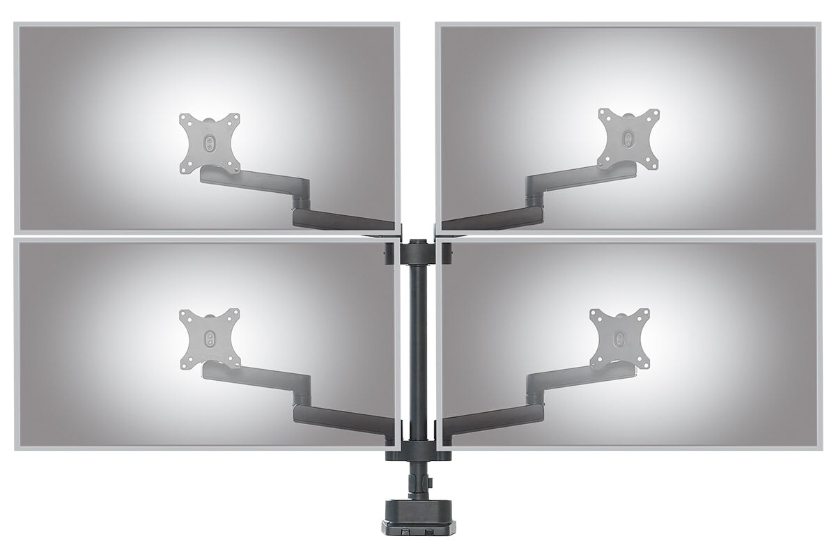 Uplifting Actiflex II Quad Static Monitor Arms | JasonL Office ...