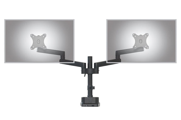 Uplifting Actiflex II Dual Static Monitor Arms and Mount - With Tray ...