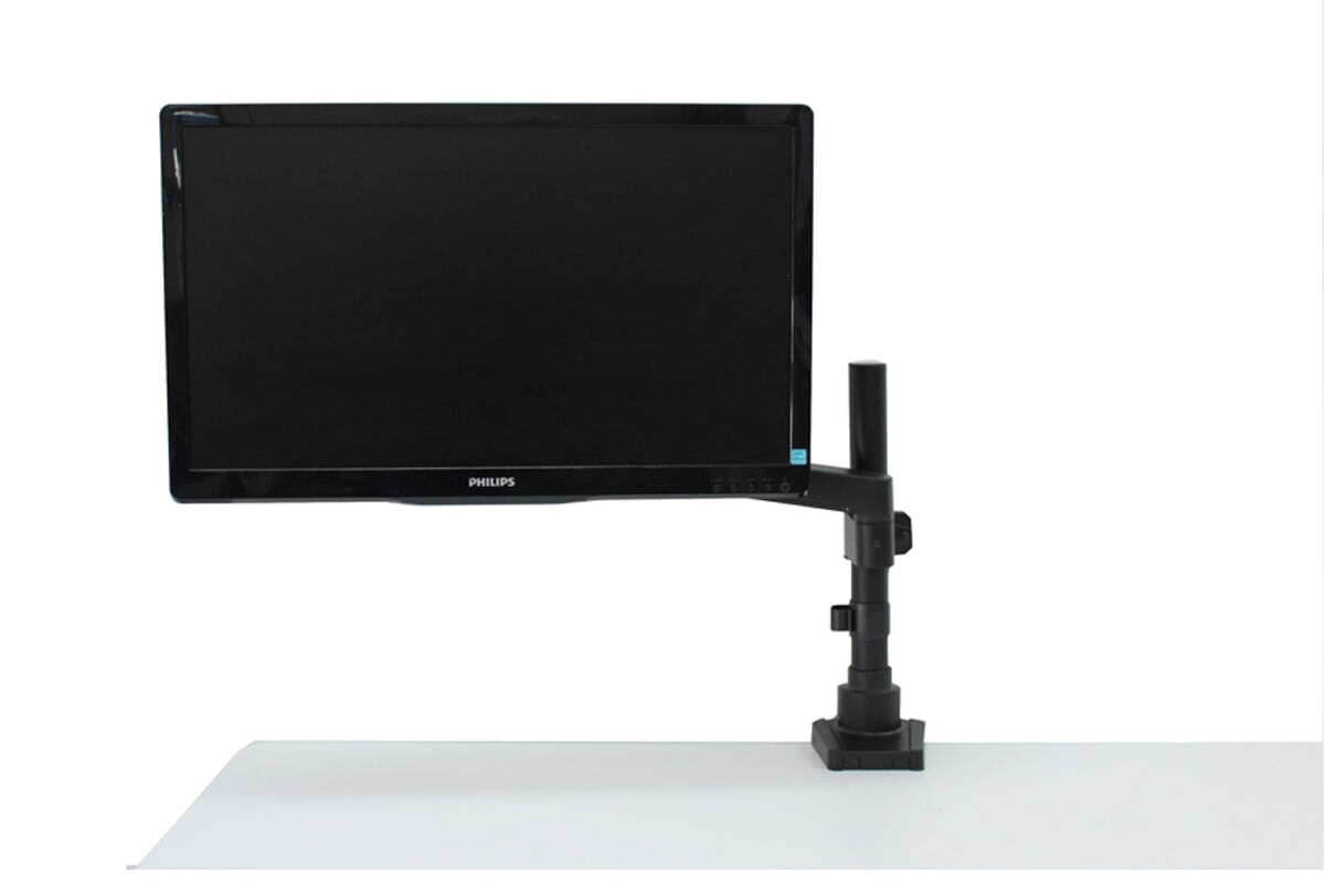 Uplifting Actiflex II Single Static Monitor Arm and Mount - Black | JasonL