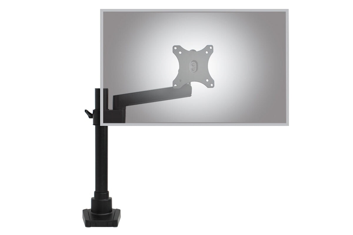 Uplifting Actiflex II Single Static Monitor Arm and Mount - Black | JasonL