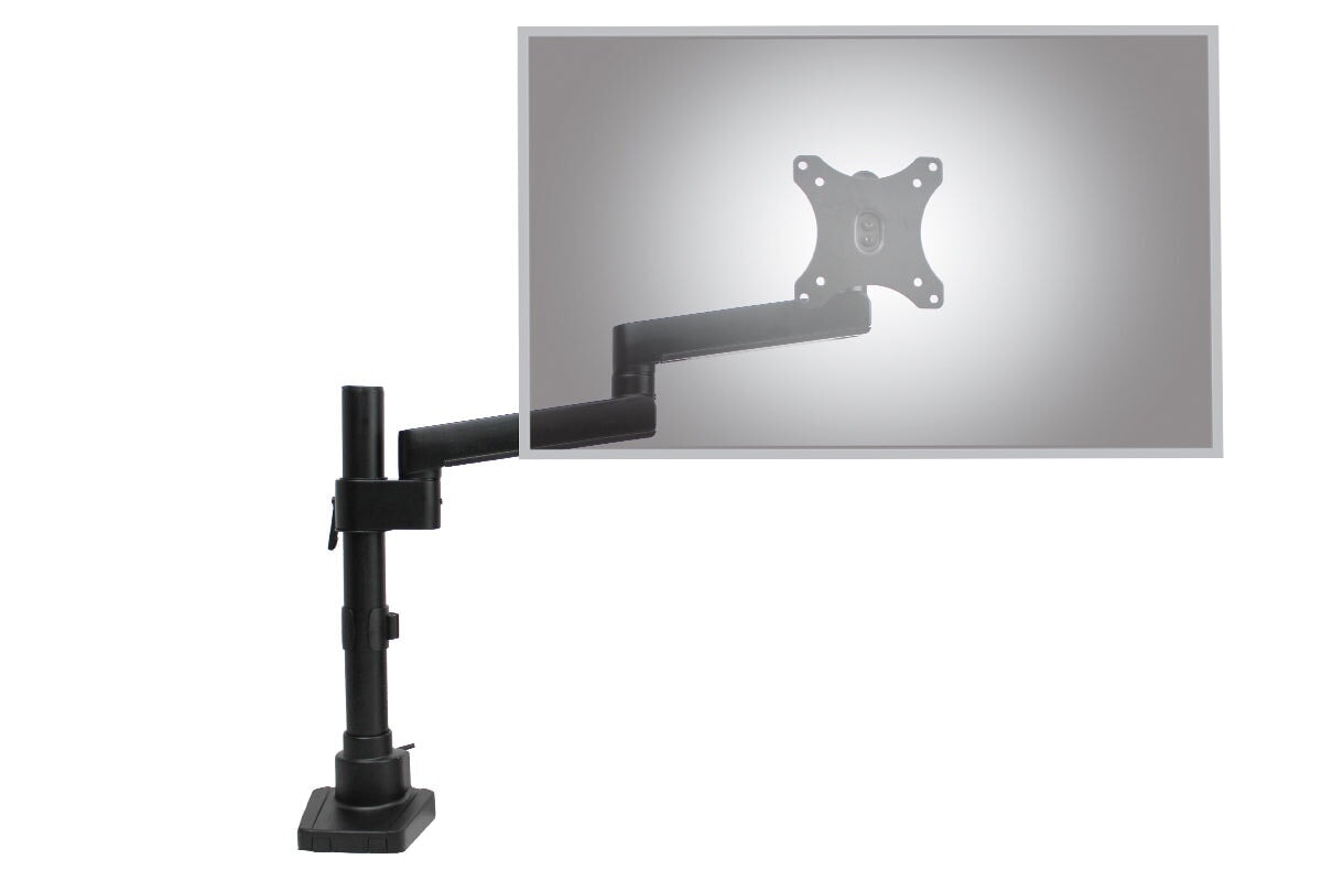Uplifting Actiflex II Single Static Monitor Arm and Mount - Black | JasonL