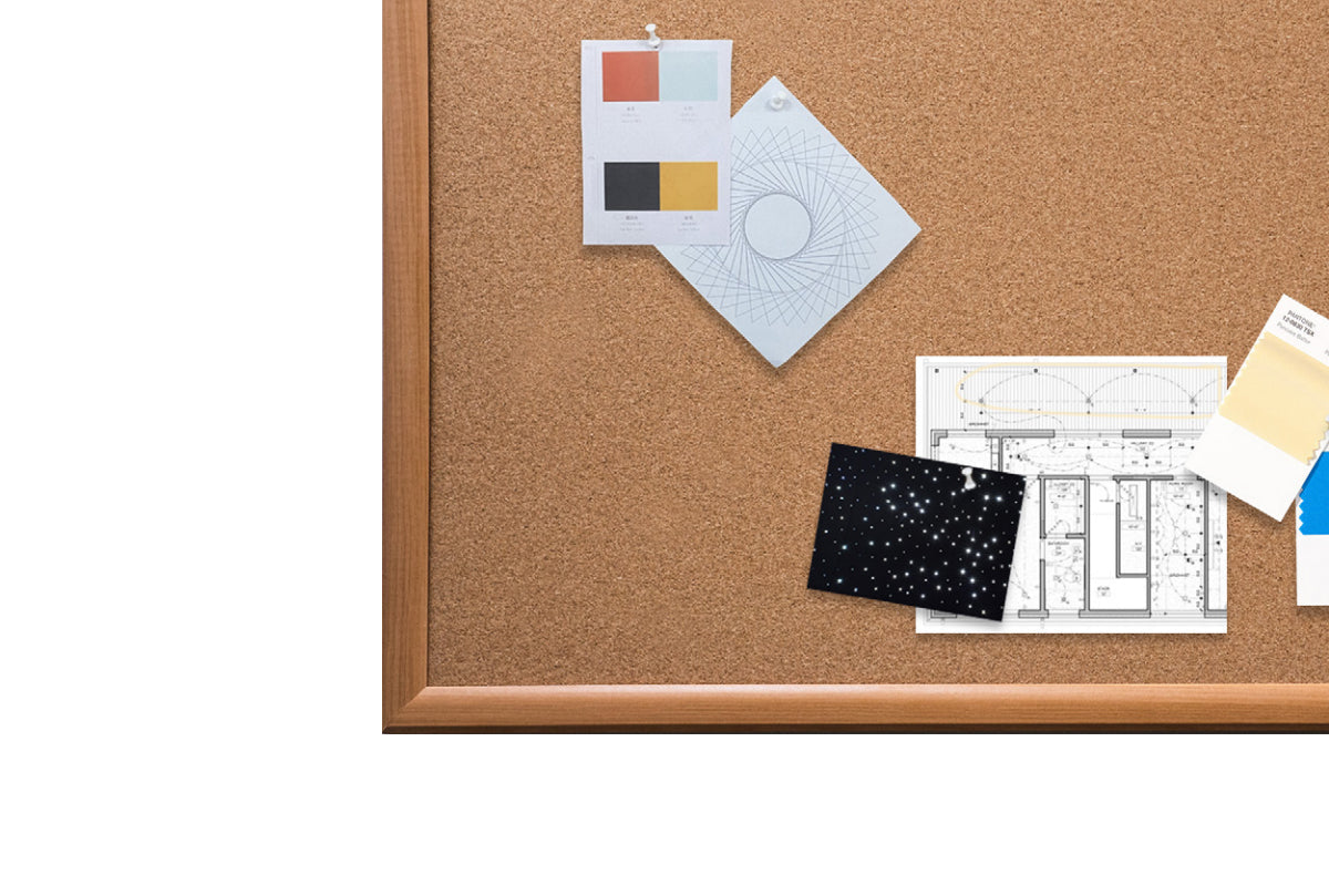 Vision Pinboard Cork - Oak - Delivered in 3-5 Business Days